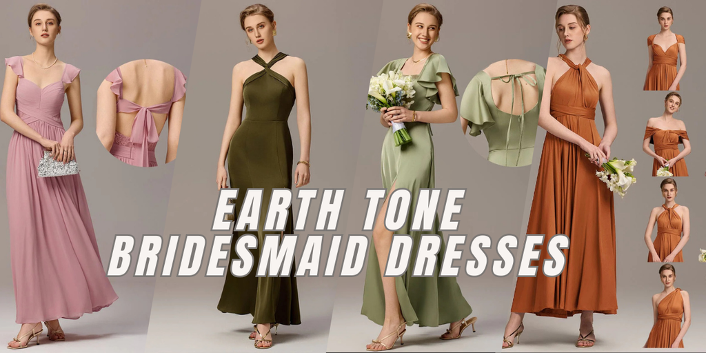 How to Choose Earth Tone Bridesmaid Dresses That Flatter Every Skin To ...