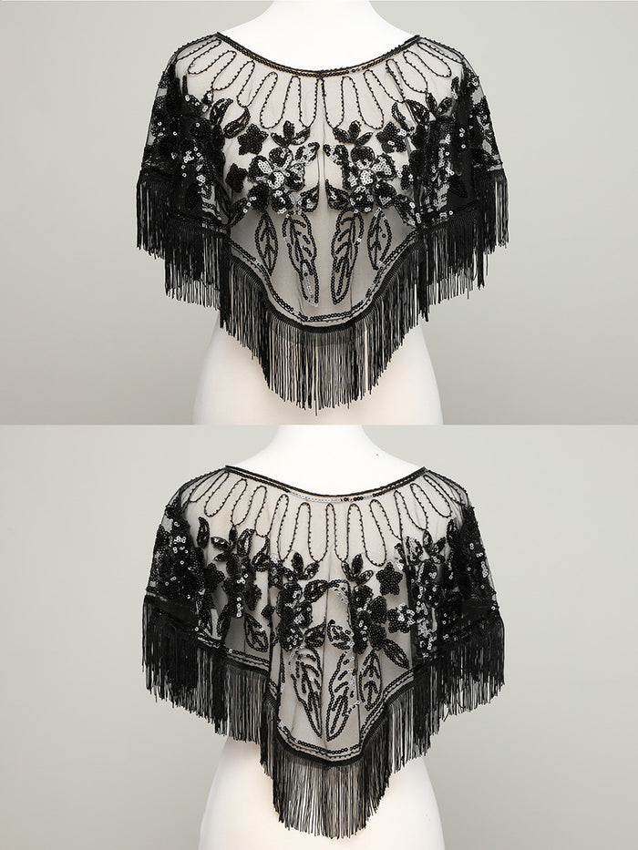 Fringed Tulle Shawl For Special Occasions - Ever-Pretty US