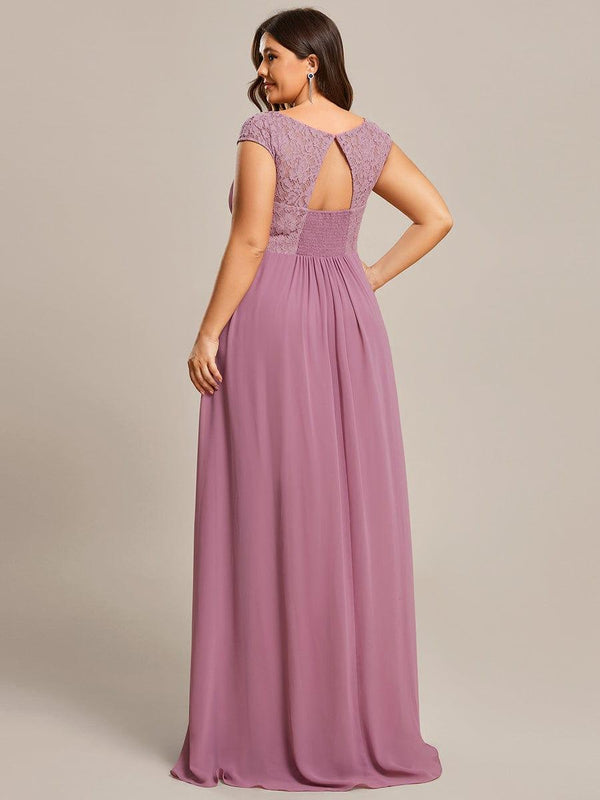 Plus Size A Line Long Chiffon Evening Dress Ever Pretty Us