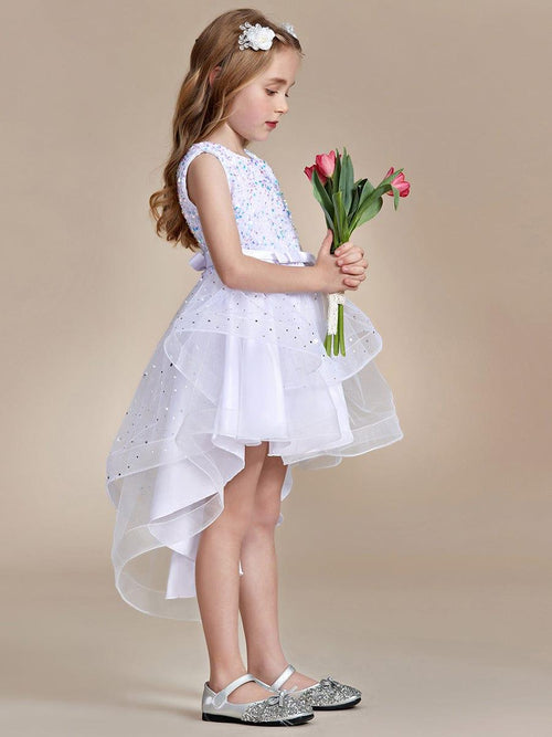 Adorable Polka with Sequin Bow Flower Girl Dresses - Ever-Pretty US