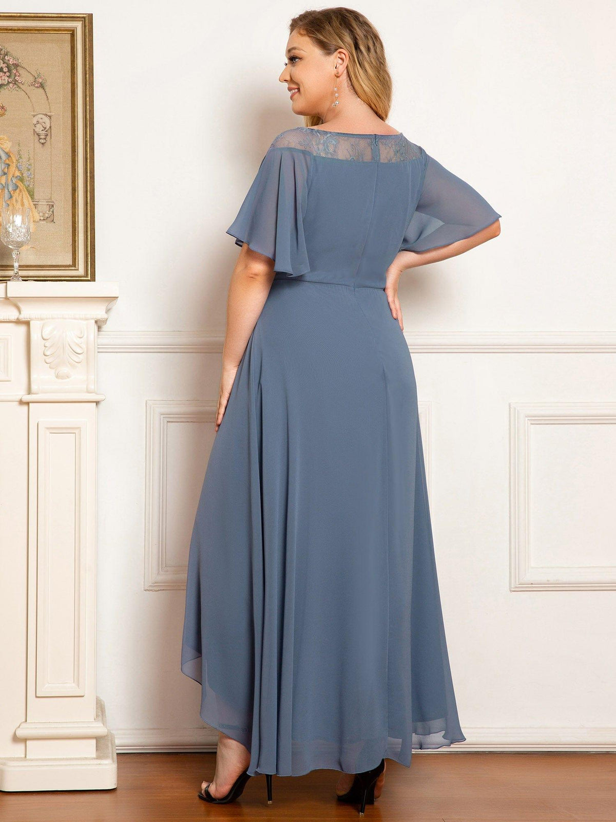 A-Line Evening Dress | Women Fashion High Low Midi Dresses - Ever-Pretty US